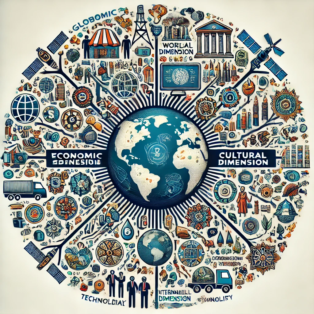Describe The dimensions of Globalization - eSikhya